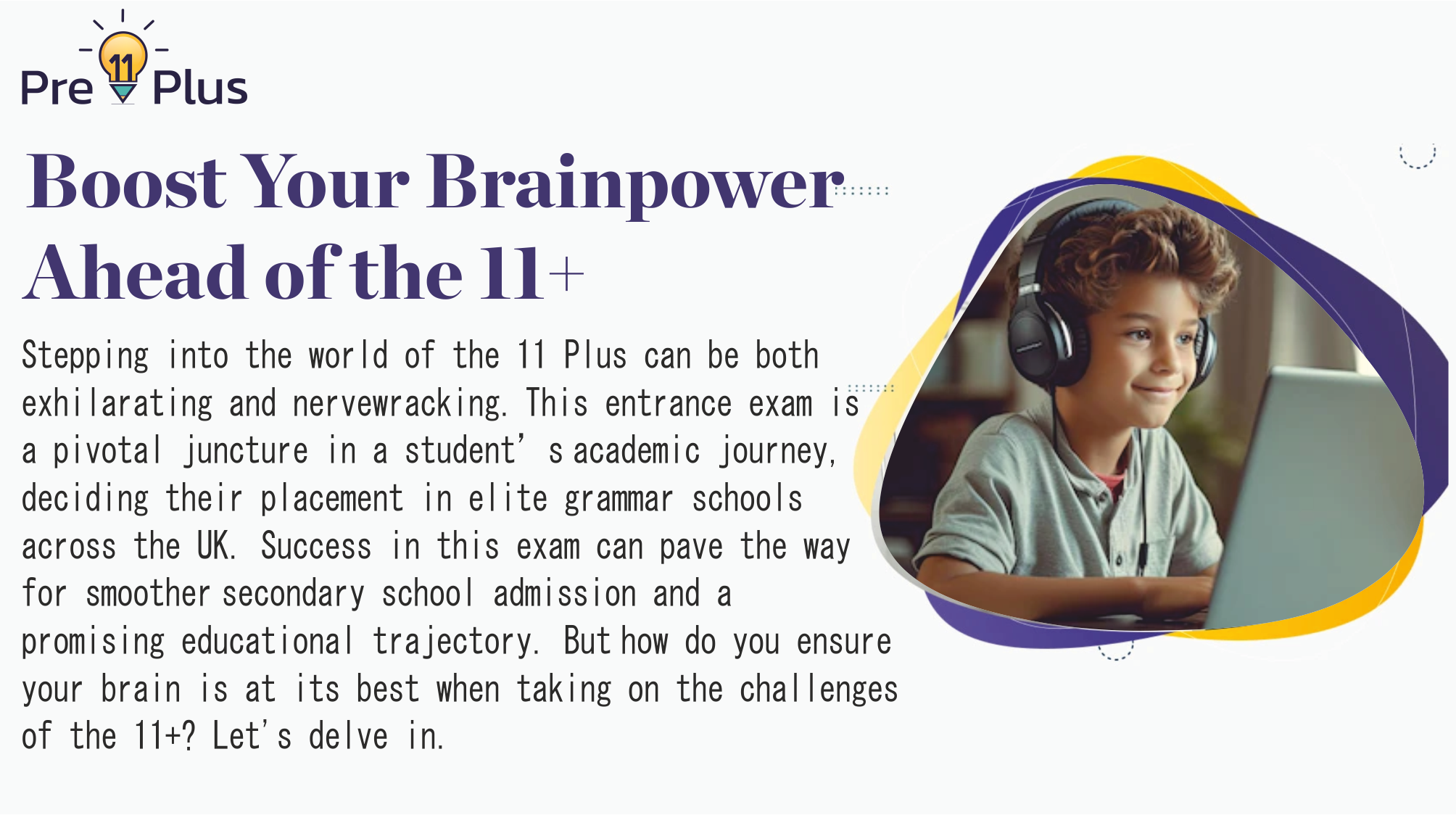 Boost Your Brainpower - 11 plus preparation Brain's Gym Workout