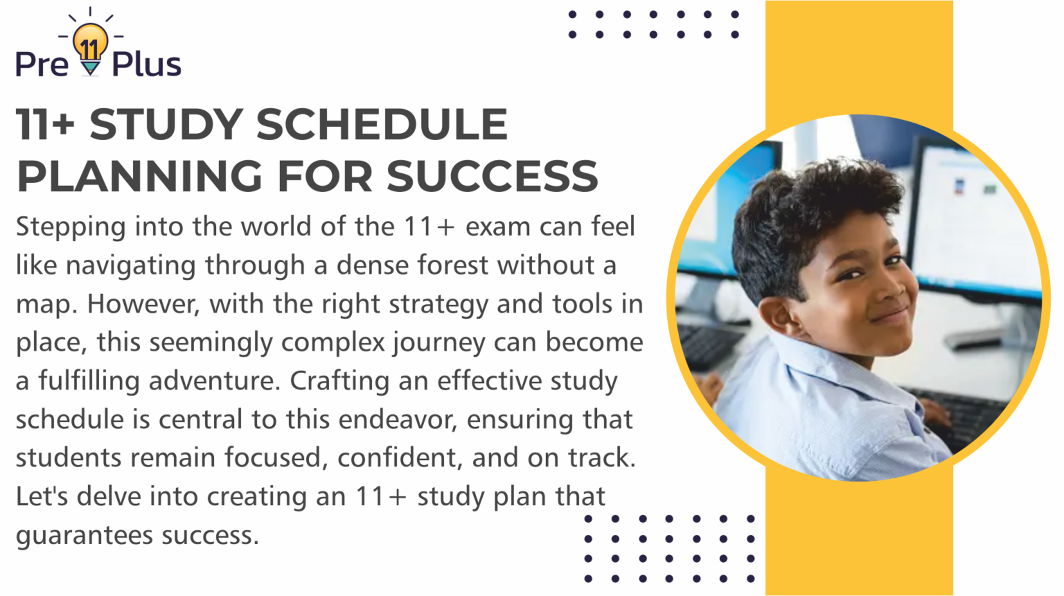 Planning for Success - 11 plus preparation Study Schedule